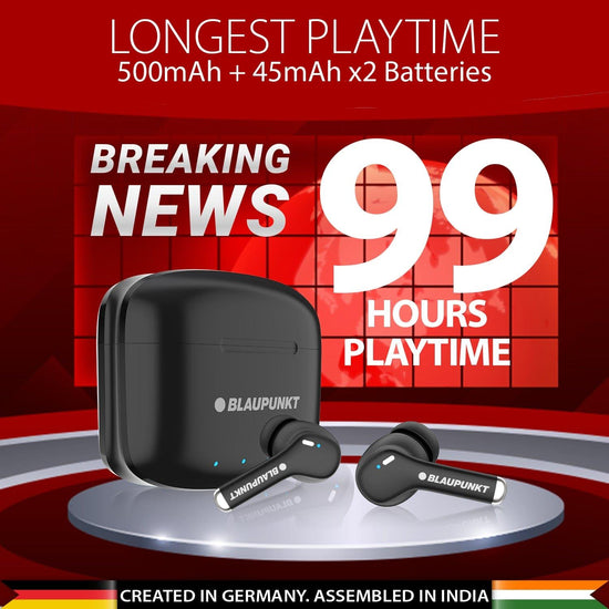 BTW100 Xtreme True Wireless Bluetooth Earbuds (BK) – Blaupunkt India